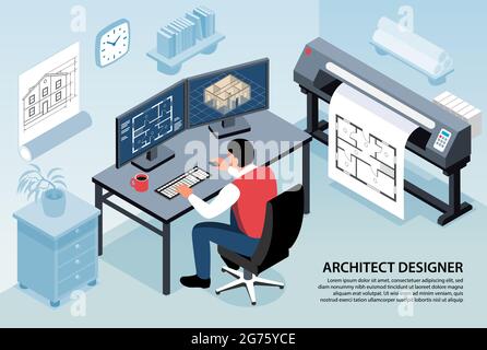 Computer engineering flyer with man in a suit with laptop and tools for ...