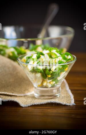 Vegan menu. Dietary food. Boiled rice with mushrooms and Brussels ...