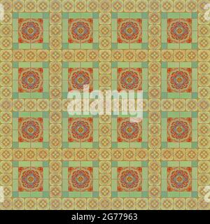 Infinitely Repeating Mediterranean Style Tile Pattern Catalina Style ...