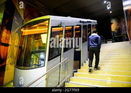The Lycabettus Funicular is a funicular railway to the top of Mount ...