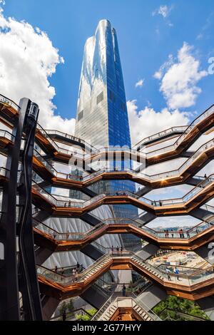 New York, JUL 4, 2021 - Sunny view of the Ferry terminal Stock Photo ...