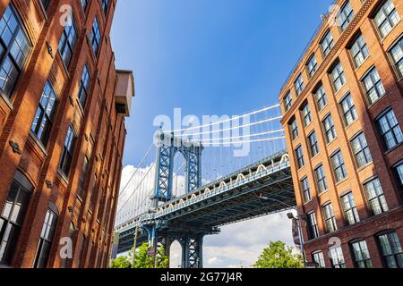 New York, JUL 4, 2021 - Sunny view of the Ferry terminal Stock Photo ...