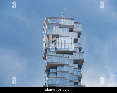 New York, JUL 6, 2021 - Exterior view of the Martin Y. Tang Welcome ...