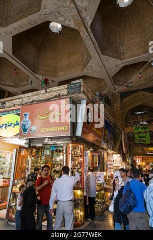 Interior of acrhed passage, Bazaar Reza, Mashhad, Razavi Khorasan ...