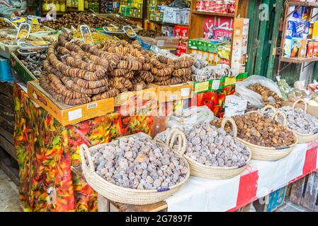 TETOUAN,, MOROCCO - Feb. 18, 2018: Tmarket near Bab Jiafin gate in ...