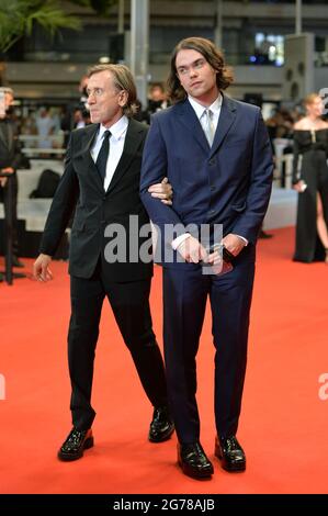 Tim Roth and son Michael Cormac Roth attend the Bergman Island ...