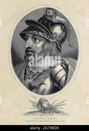 Lysander was a Spartan admiral who commanded the Spartan fleet in the ...