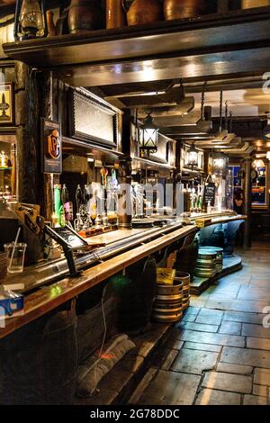 Interior of The Prospect of Whitby pub, Wapping Wall, Wapping, London ...
