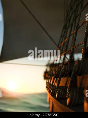 sails and rigging ship boat sail mast rigg traditional design merchant ...