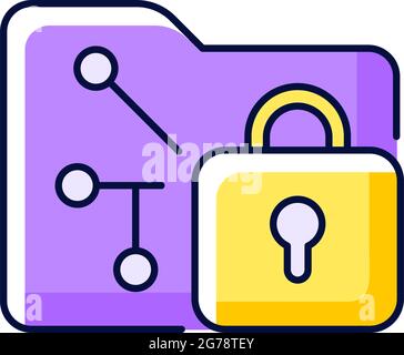Network security purple RGB color icon Stock Vector Image & Art - Alamy