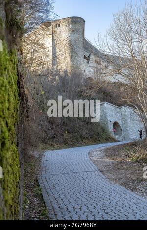 ruin of Hohenneuffen, Germany, Baden-Wuerttemberg, Neuffen Stock Photo ...