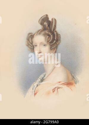 Archduchess Sophie of Austria, Princess of Bavaria 1849 by Josef Kriehuber Stock Photo - Alamy