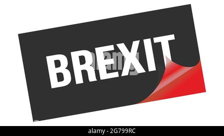 BREXIT text written on red round vintage rubber stamp Stock Photo - Alamy