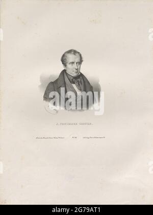 James Fenimore Cooper. Antoine Maurin (1793—1860), Artist Stock Photo ...