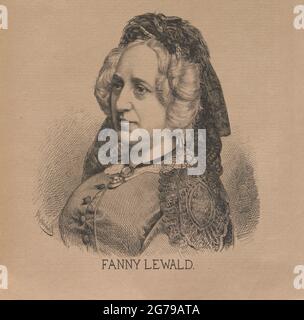 Writer Fanny Lewald (1811-1889), 1879. Private Collection Stock Photo ...