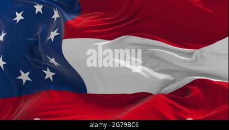 flag of the Confederate States of America May 1861 - July 1861 at ...
