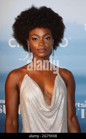 MIAMI, FLORIDA - JULY 10: Tanaye White poses backstage during 2021 ...
