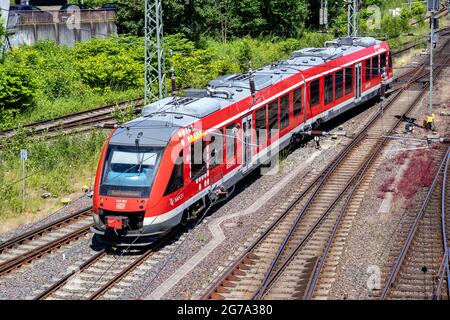 DB Regio Alstom Coradia LINT 41 train in NAH.SH livery at Kiel main ...