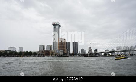 The Zalmhaven Tower, New Building in Rotterdam, 4 juli 2021, Rotterdam ...