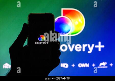 Spain. 8th July, 2021. In this photo illustration the Wish app in the ...