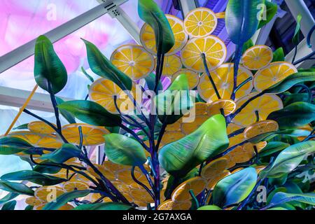 Citrovia, under construction scaffolding adjacent to BrookfieldÕs ...