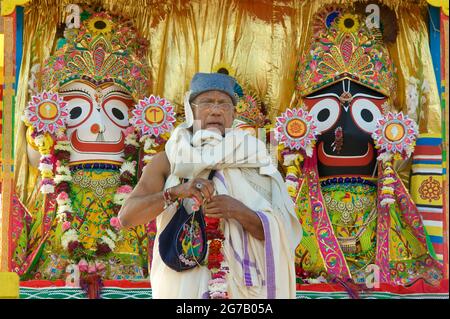 The Hare Krishna procession juggernaut,The annual Rathayatra Festival ...