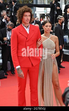 CANNES - JULY 12: Julian Perretta and Kambree Dalton arrive to the ...