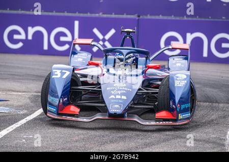 Nick Cassidy (car no. 37) of Envision Virgin Racing drives during the ...