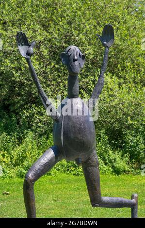 Image of hope, figure by Prof. Heinrich Kirchner, 1902 to 1984, Seeon ...