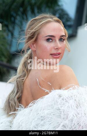 Kimberley Garner attending The French Dispatch Premiere as part of the ...