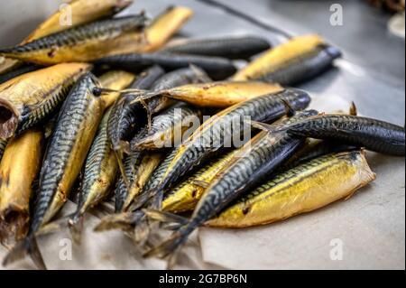 Mackerel Fish Skin Stock Photo - Alamy