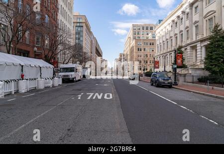 DC Lockdown for Biden Inauguration on January 17, 2021 Stock Photo - Alamy