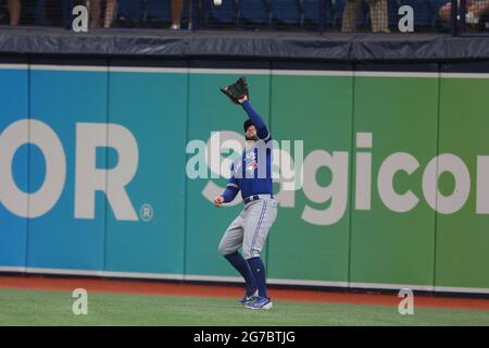 Toronto Blue Jays George Springer during a baseball game at Fenway Park ...