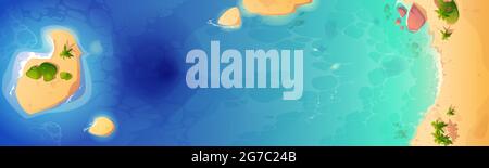 beach top view cartoon Stock Vector Image & Art - Alamy