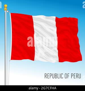 Isolated flag of Peru Stock Vector Image & Art - Alamy