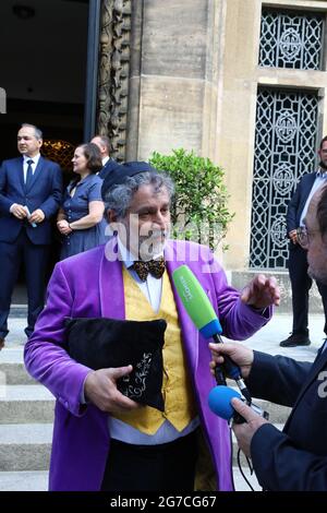 Alex Jacobowitz bei der feierlichen Eröffnung des Kulturforums ...