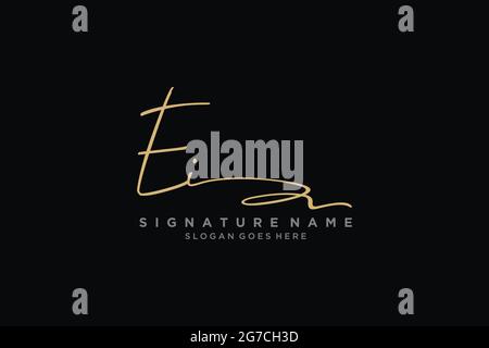EI Letter initial handwriting logo vector Stock Vector Image & Art - Alamy