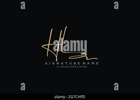 HL Signature Logo Template Vector Stock Vector Image & Art - Alamy