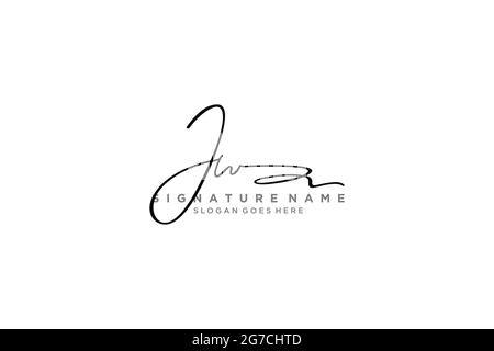 letter JW Logo Design Vector Template. Initial Linked Letter Design JW ...