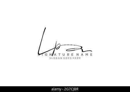 LP Letter Signature Logo Template elegant design logo. Hand drawn ...