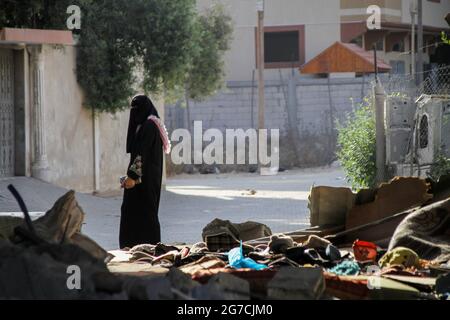 May 6, 2021, Al-Maghazi, The Gaza Strip, Palestine: Palestinian girls ...