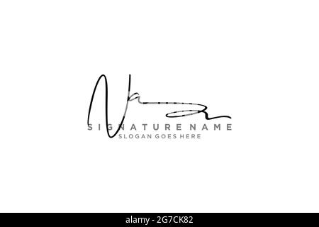 NA Letter Signature Logo Template elegant design logo. Hand drawn ...