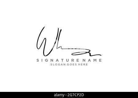 WH logo. W H design. White WH letter. WH/W H letter logo design ...