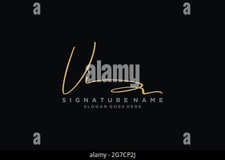 Initial Letter VI Logo - Handwritten Signature Logo - Simple Signature ...