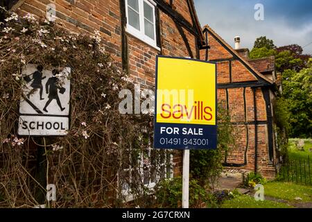 A old English school warning road sign from the 1950s and 1960s Stock ...