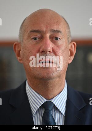 Newly appointed Supreme State Attorney Igor Striz poses to photographer ...