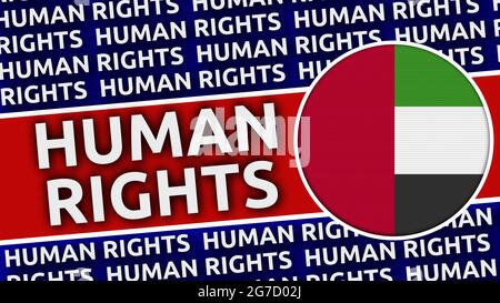 United Arap Emirates Circular Flag with Travel Insurance Policy Titles ...