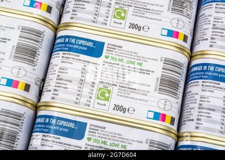 ASDA own-label chopped pork and ham tinned luncheon meat / Spam. For ...