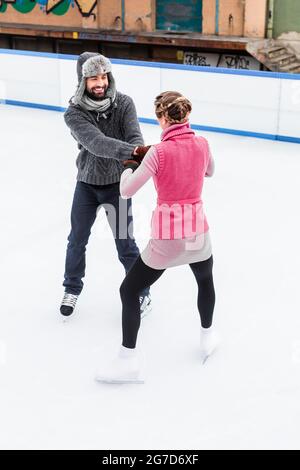 Dancing on Ice professional ice skater Alex Murphy from Boston (left ...