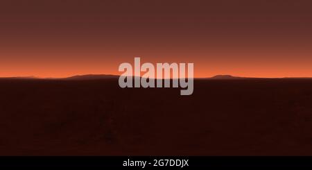 360° view of 360 degree desert landscape. Equirectangular projection ...